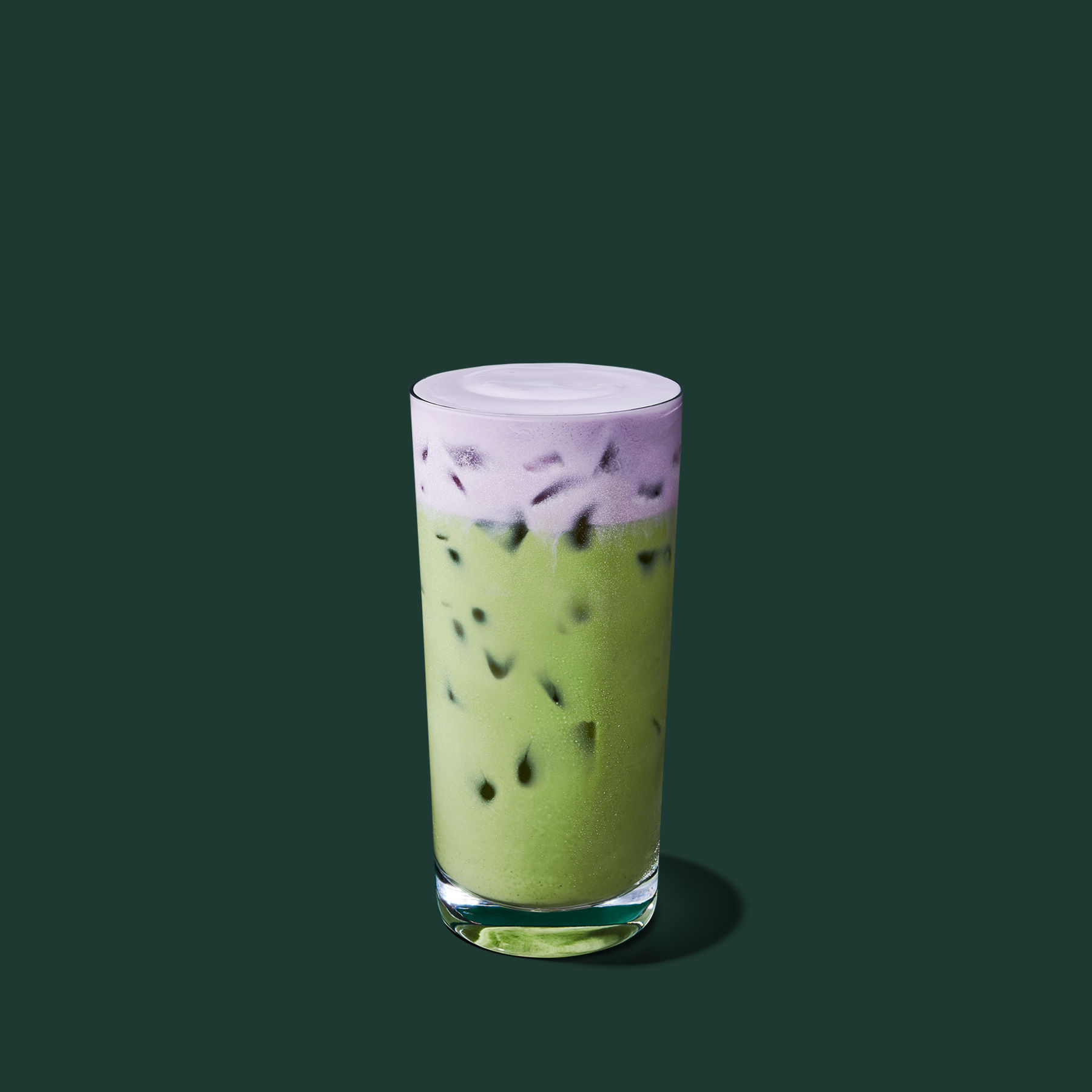 Iced Lavender Cream Oat Matcha Tea Latte