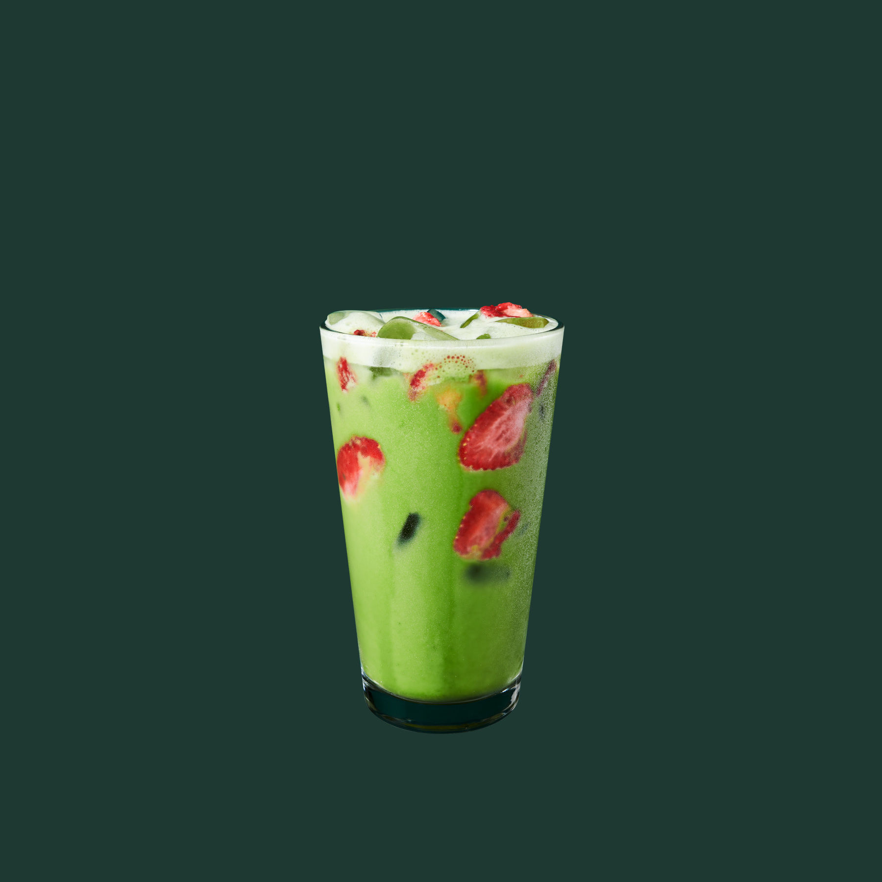 Iced Strawberry Oat Matcha Latte