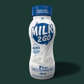 Milk2Go 2% Partly Skimmed